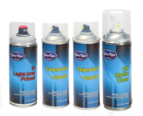 ColorRite Aerosol 4 Can Kit Yamaha 1704 Dark Olive Satin (E-Bike) #5064 ...