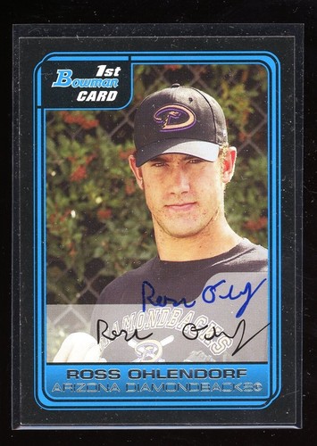 2006 Bowman ROSS OHLENDORF Signed Card autograph AUTO PIRATES YANKEES ...