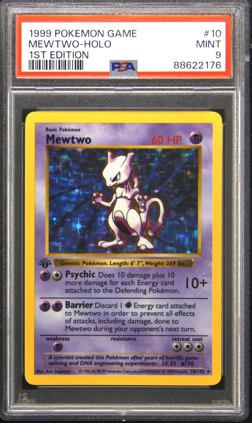 Mewtwo 1999 Pokemon Game #10 1st Edition Holo Price Guide - Sports Card ...