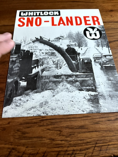 Whitlock Sno-Loader Brochure BAOH | eBay