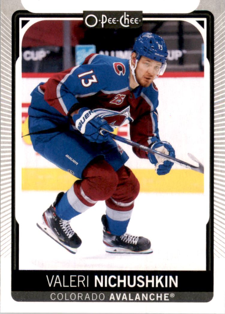 Valeri Nichushkin 2021 O-Pee-Chee #137 Printing Plates Black /1 Price ...