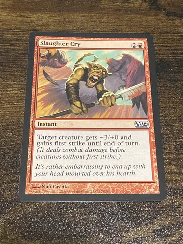 Slaughter Cry 155/249 M12 Magic 2012 MTG Magic The Gathering D5564* | eBay