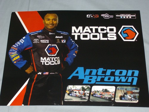 2012 ANTRON BROWN MATCO TOOLS TOP FUEL NHRA POSTCARD | eBay