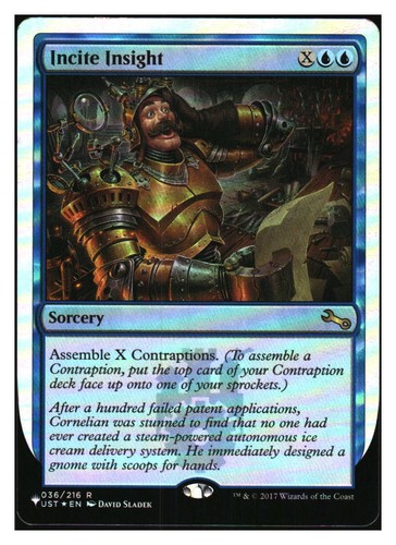 Incite Insight Rare (Foil) Unstable MTG - NM+ | eBay