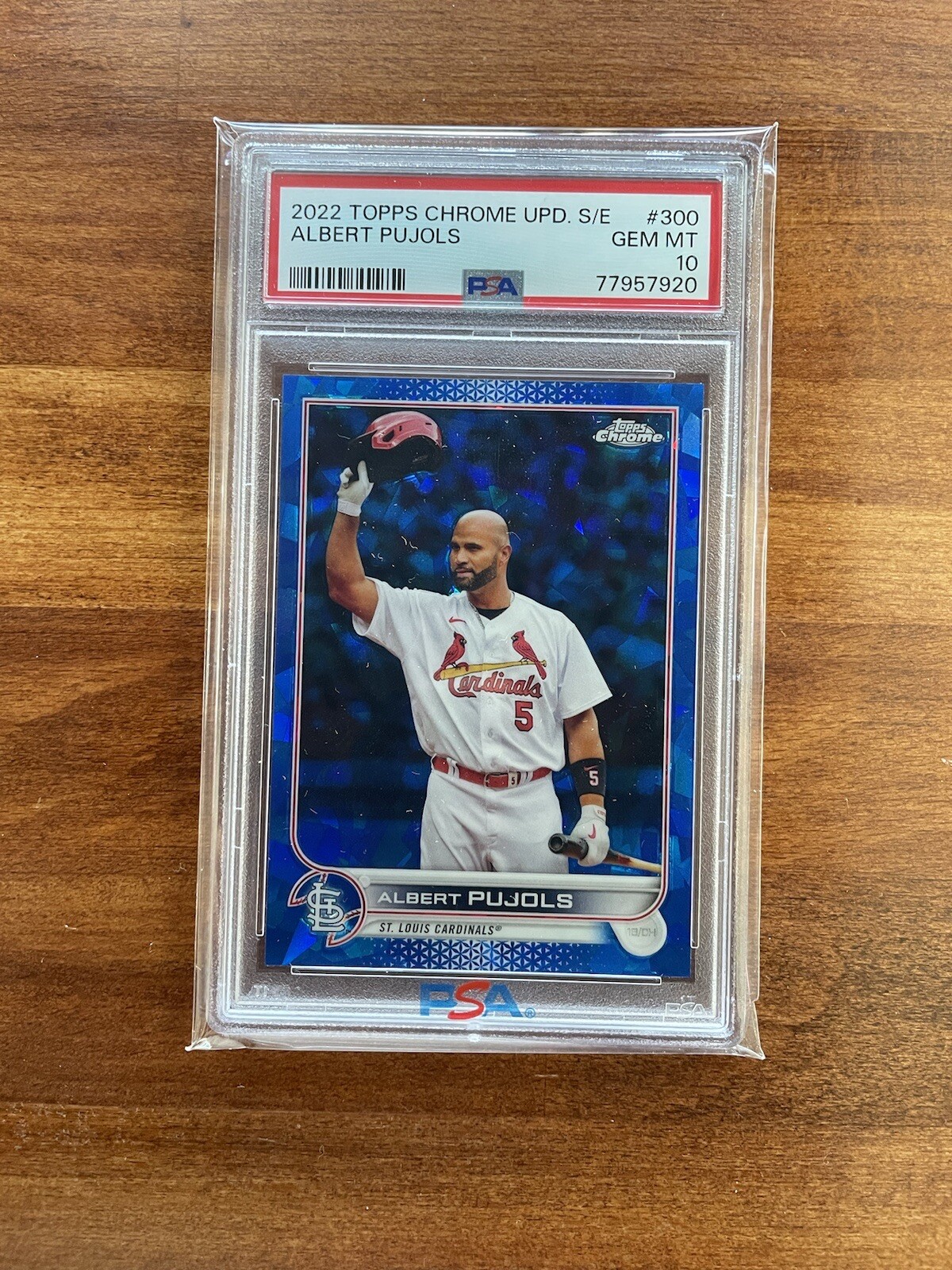 Albert Pujols 2022 Topps Chrome Update Sapphire Edition #US300 Base PSA 10 Price Guide - Sports ...