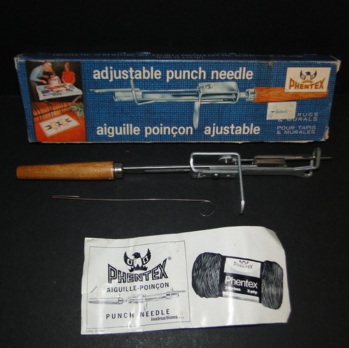 Vintage Phentex Adjustable Punch Needle For Rugs & Murals with ...