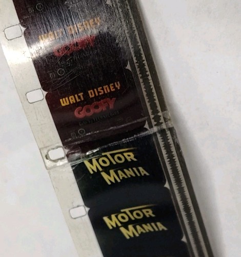 MANY SPLICES 16mm Sound Walt Disney Cartoon Goofy Motor Mania Film ...