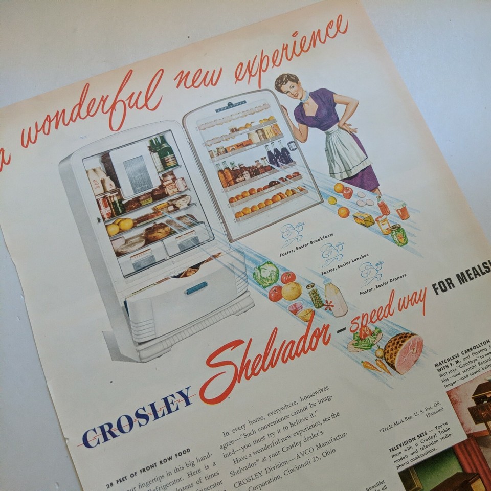 vintage crosley refrigerator products for sale | eBay