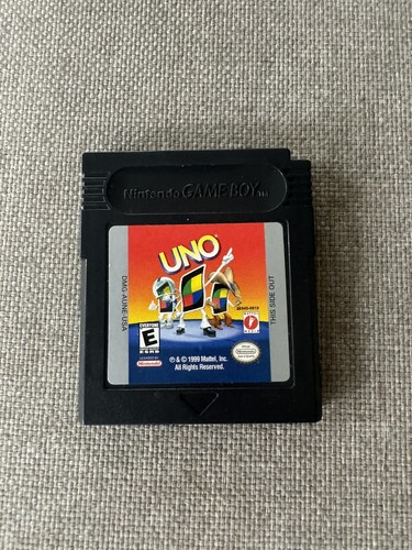 Uno Nintendo Game Boy Color 1999 With Manual GBC Tested Works Authentic ...