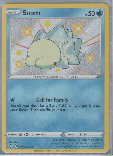 Pokemon Shining Fates Snom Card #SV033 NM/Mint | eBay