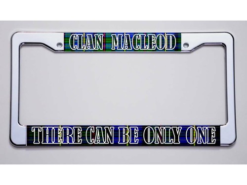 HIGHLANDER FANS! CLAN MACLEOD/THERE CAN BE ONLY ONE" LICENSE PLATE ...