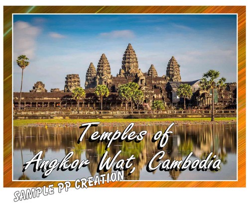 TEMPLES OF ANGKOR WAT, CAMBODIA Fridge Photo MAGNET 4 X 3 inches TRAVEL ...