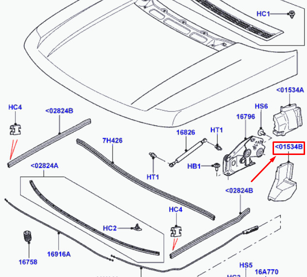 53341-58030 Toyota Insulator, hood 5334158030, New Genuine OEM Part | eBay