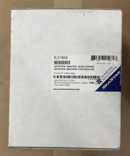 SeaStar Joystick control for Optimus 360 EPS QUAD EJ1404 Warranty