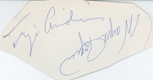 Tige Andrews & Wayne Rogers - Clipped Signature | eBay