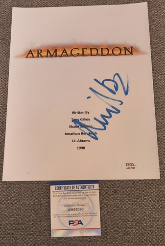 MICHAEL BAY SIGNED ARMAGEDDON FULL MOVIE SCRIPT PSA/DNA AUTHENTIC # ...