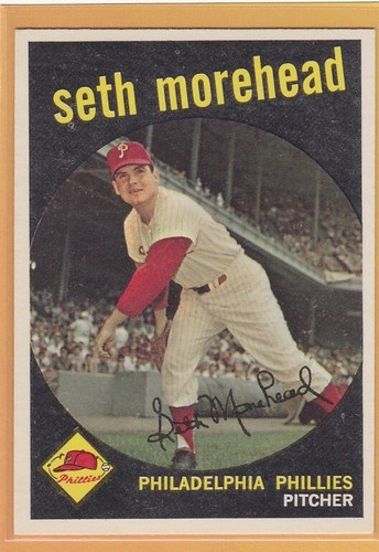 1959 TOPPS BASEBALL SETH MOREHEAD #253 PHILLIES NM *71283 | eBay