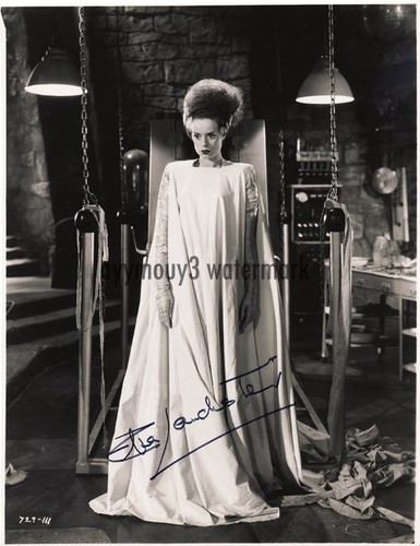 Elsa Lanchester (Bride Of Frankenstein ) 8"x10" Autograph B&W ...