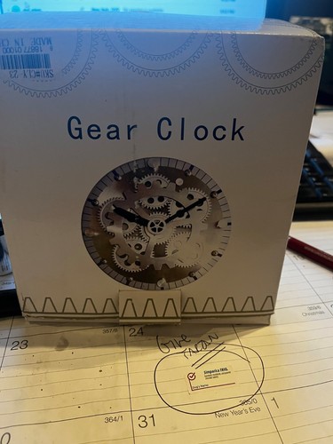 Gear Clock, battery operated c+ | eBay