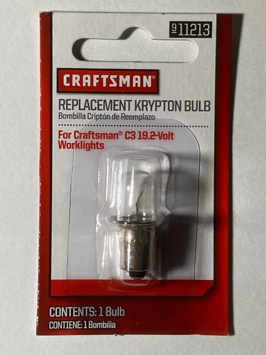 Replacement Krypton Bulb 1 PK for Craftsman Worklight C3 19.2 Volt for ...