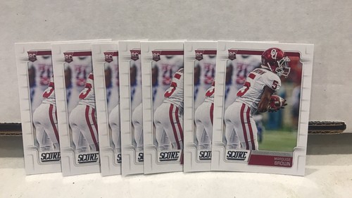 2019 SCORE NFL ROOKIE CARD RC WR MARQUISE BROWN LOT OF 7 RAVENS,SOONERS ...