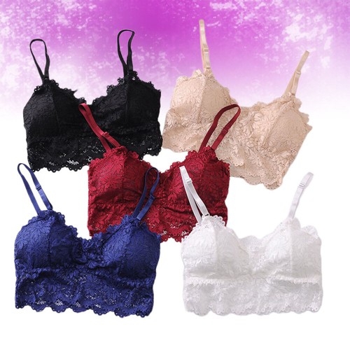 5 Pcs Lace Half Tank Tops Wrapped Chest Strap Pad Tube Bralette Lace ...
