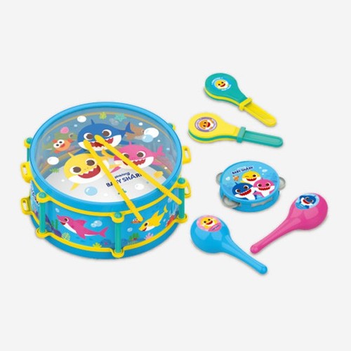 Pororo Music Instrument Set Kids Drum Maracas Castanets Educational ...