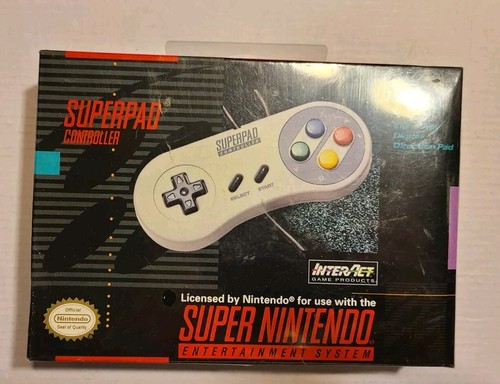 1997 NEW SEALED Super Nintendo SUPERPAD SNES Controller NIB Play Street ...