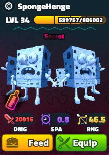 SpongeHenge (Secret Formula) LVL 34 | Roblox | SpongeBob TD | eBay
