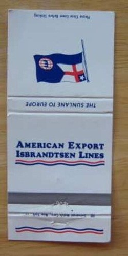 AMERICAN EXPORT LINE - Original Book of Matches Line Emblem | eBay