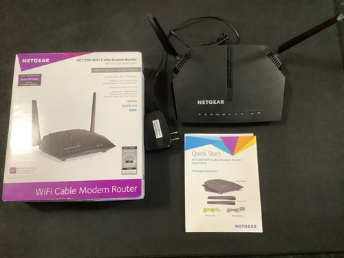 NETGEAR AC1200 Cable Modem WiFi Router C6220 DOCSIS 3.0 | eBay