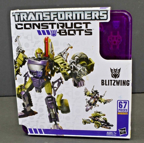 Transformers Construct-Bots Blitzwing Build Customize 67 Pieces Hasbro ...