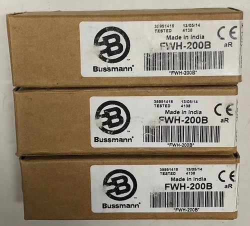 New-In-Box Set of Bussmann fuses 15x FWH-200B | eBay
