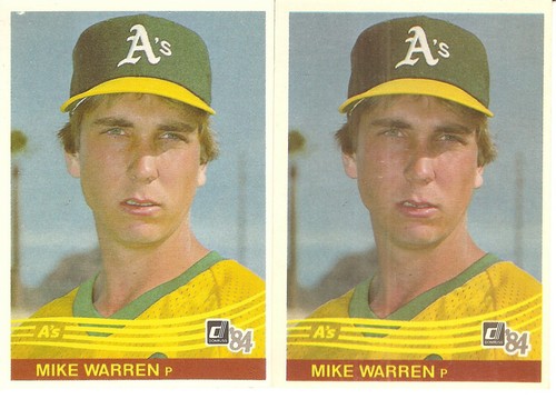 2 CARD 1984 DONRUSS MIKE WARREN BASEBALL CARD LOT #631 | eBay