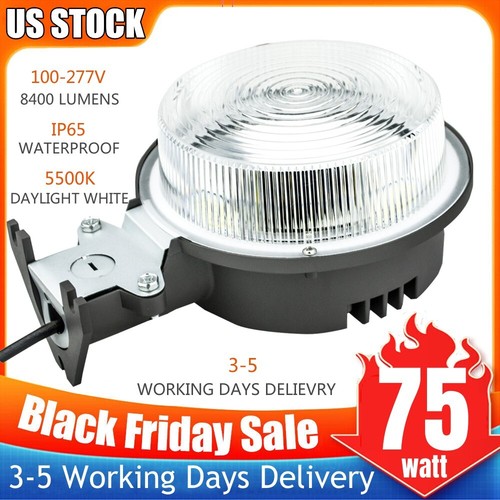 75W 8400LM LED Yard Light Dusk to Dawn Photocell Outdoor Security Area ...