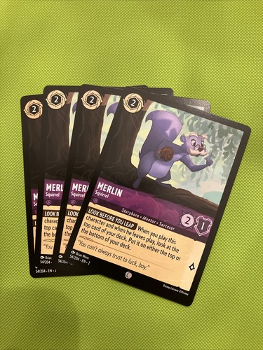 X4 Merlin - Squirrel Common 54/204 Disney Lorcana | eBay