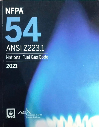 NFPA 54 ANSI Z223.1 National Fuel Gas Code 2021 Free Shipping USA STOCK ...