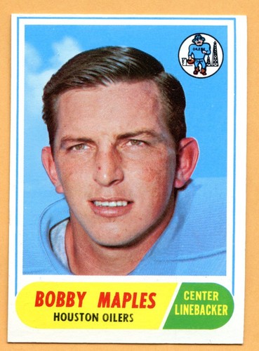 1968 Topps Football #16 Bobby Maples (EX-MT) -- Houston Oilers | eBay