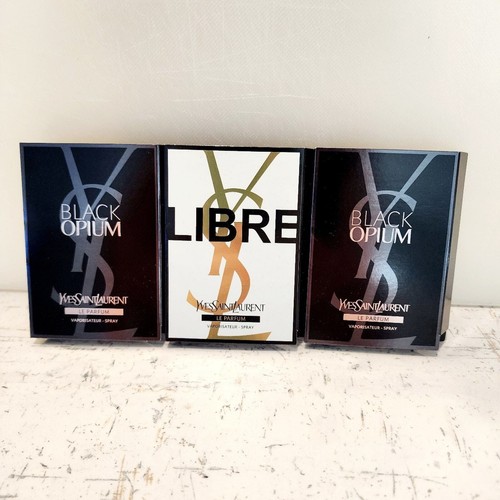 3 YSL Perfume samples (2 Black Opium, 1 Libre) 1.2 ml each NIB | eBay