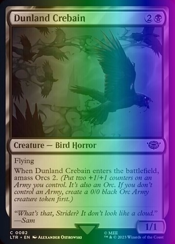 MTG Dunland Crebain (82/479) The Lord of the Rings Tales of Middle ...