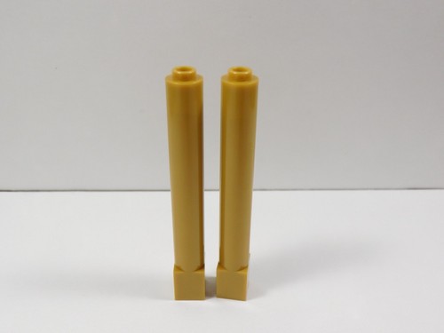 LEGO 2 Pearl Gold 1x1x6 Pillar Columns P4 | eBay