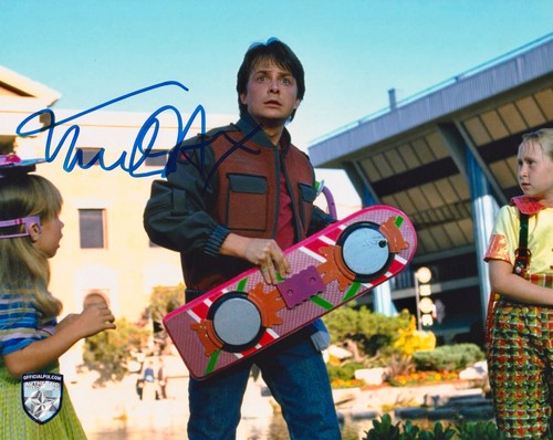 Michael J Fox Marty McFly Back To The Future Signed 8x10 OfficialPix | eBay