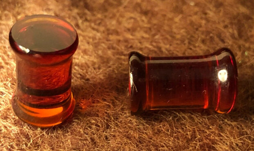 Ear Gauges 00G Glass Coca Cola color Plugs Double Flare | eBay