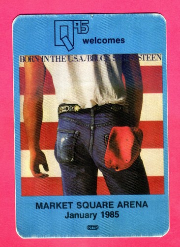 RARE 1985 BRUCE SPRINGSTEEN CONCERT PASS/PATCH/STICKER | eBay