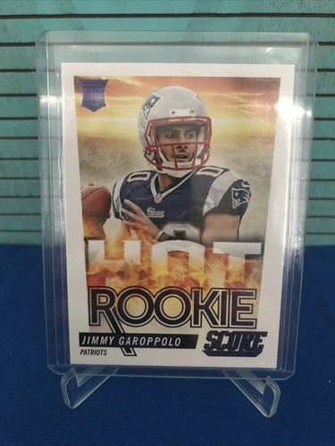 Jimmy Garoppolo 2014 SCORE HOT ROOKIE Card #HR11 PATRIOTS 49ers RAIDERS ...