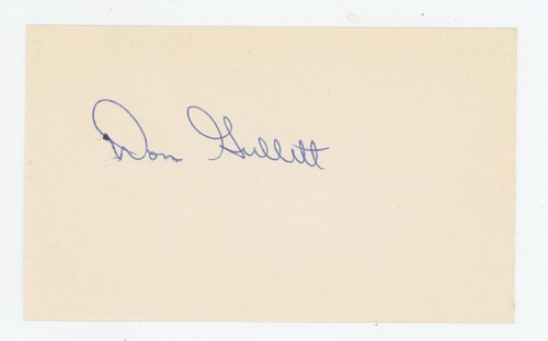 Autographed 3x5 Index Card of Reds Don Gullett | eBay