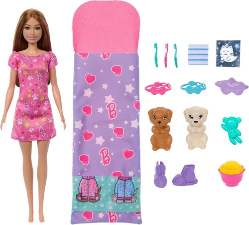 barbie doll playset 2 dog figures and colour change feature brand new ...