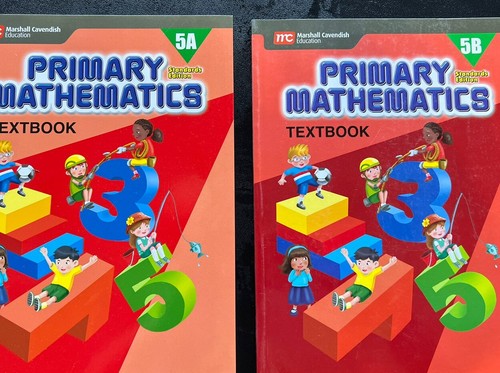 Primary Mathematics Singapore Math Textbooks 5A 5B Standards Edition NEW | eBay