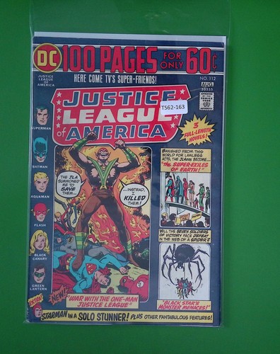 JUSTICE LEAGUE OF AMERICA #112 VOL. 1 7.0 DC COMIC BOOK TS62-163 | eBay