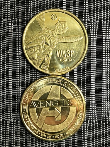 WALT DISNEY WORLD WASP AVENGERS 2024 COLLECTION GOLD/BRONZE MEDALLION ...